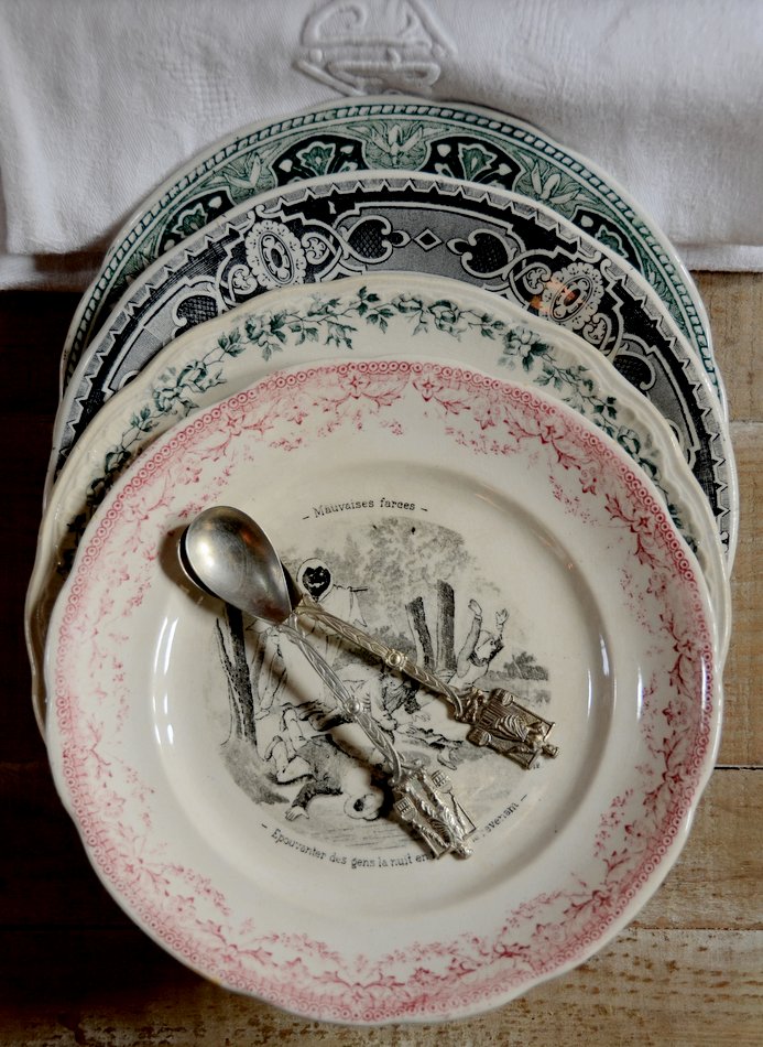 Old French story plates. – Myfrenchkitchen
