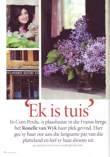“In the shade of the walnut tree” featured in a magazine. – Myfrenchkitchen